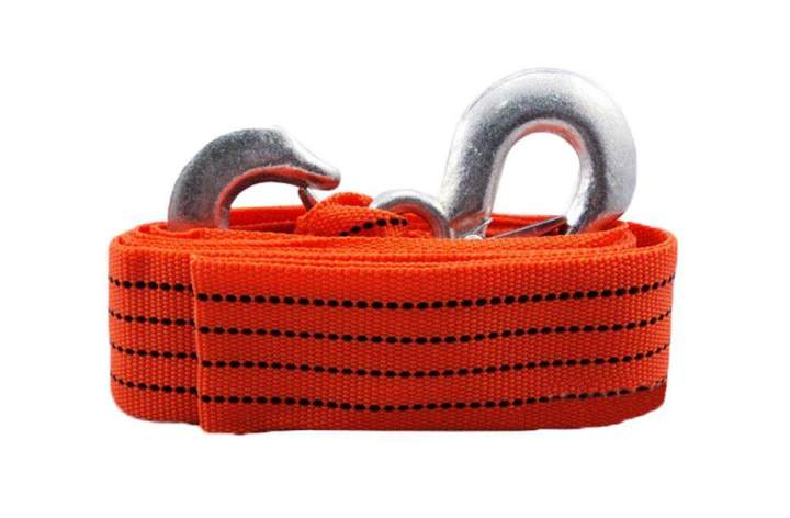 4M 3 Tons Car Tow Cable Towing Strap Rope With Hooks | Daraz.lk