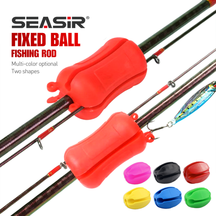 Seasir Fishing Rod Fixed Silicone Rod Protection Anti- Holder Retractor ...