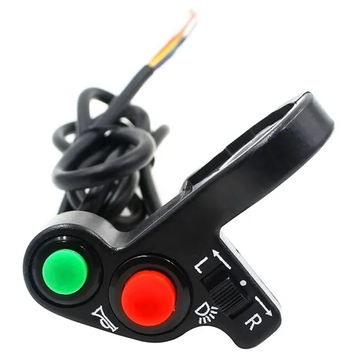 Motorcycle Handlebar Switch Electric Bike Scooter Horn Turn Signals On ...