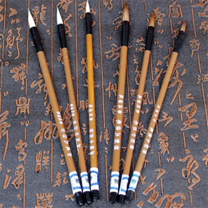 Practical Bamboo Calligraphy Wrinting Brush Writing Brush Traditional Chinese Calligraphy Wolf's ...