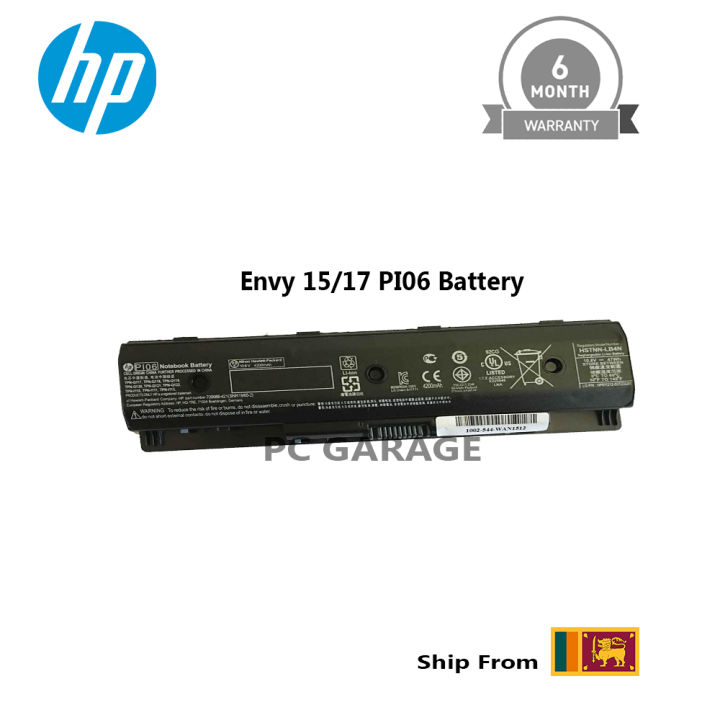 Hp Envy 14/15 Laptop PI06 Genuine Battery | Daraz.lk