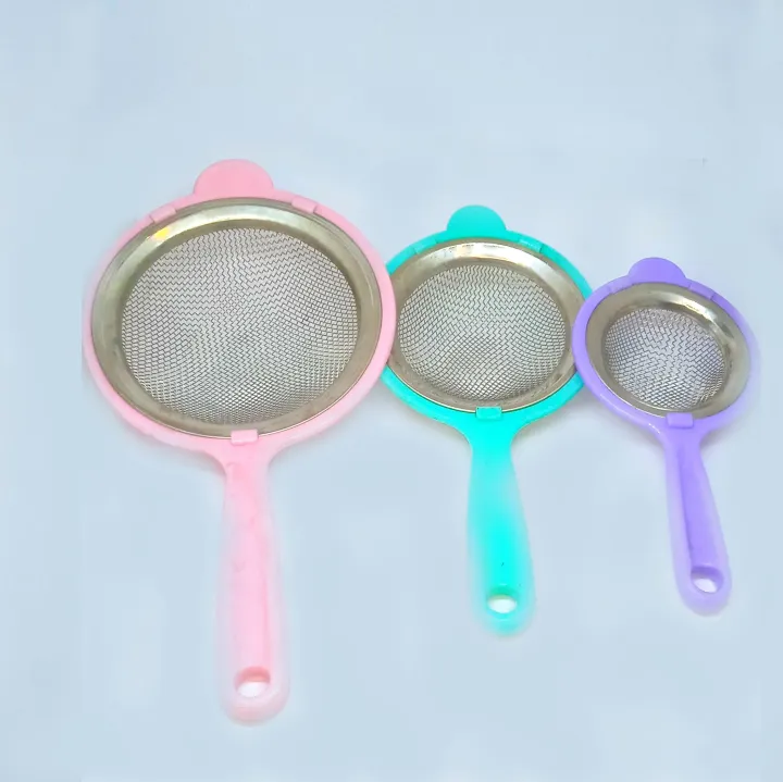 Multi color 3 Pcs Stainless Steel Filters/ Stainless Steel Tea Strainer ...
