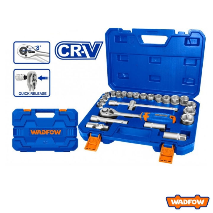 WADFOW 1/2 Box Spanner Socket Set 25 Pcs | Daraz.lk