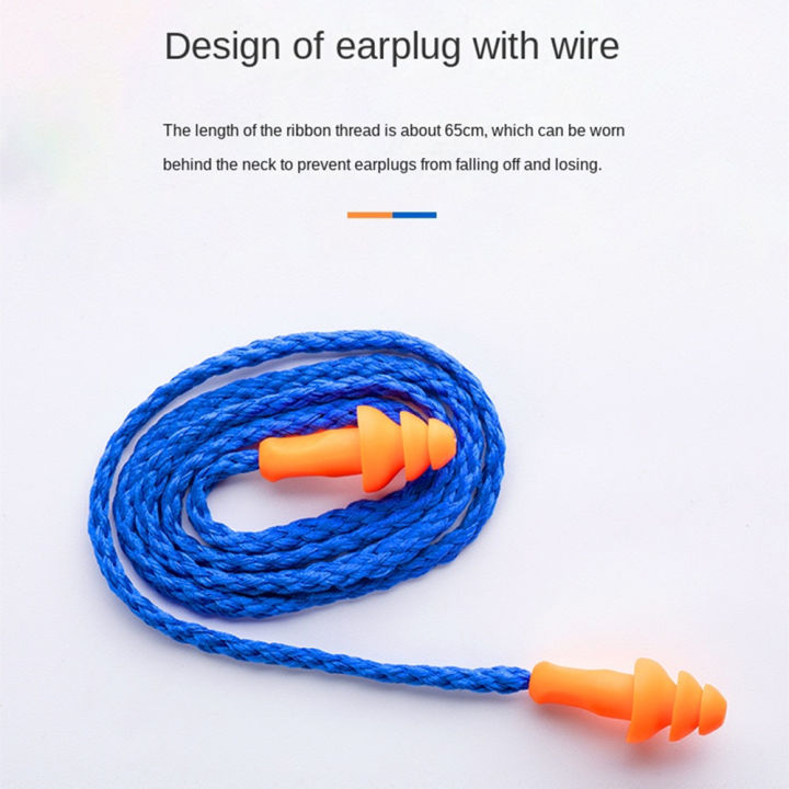 【MarketSphere】Waterproof Soft Ear Plugs Silicone Corded Reusable ...