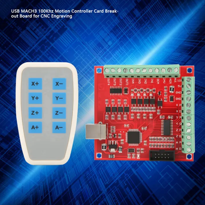 Usb Cnc Controller Board 4 Axis Connection Inputs And Output Interf e ...