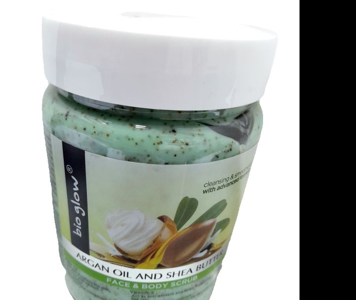 Bio Glow Argans Oil And Shea Butter Face & Body Scrub - 500Ml | Daraz.lk