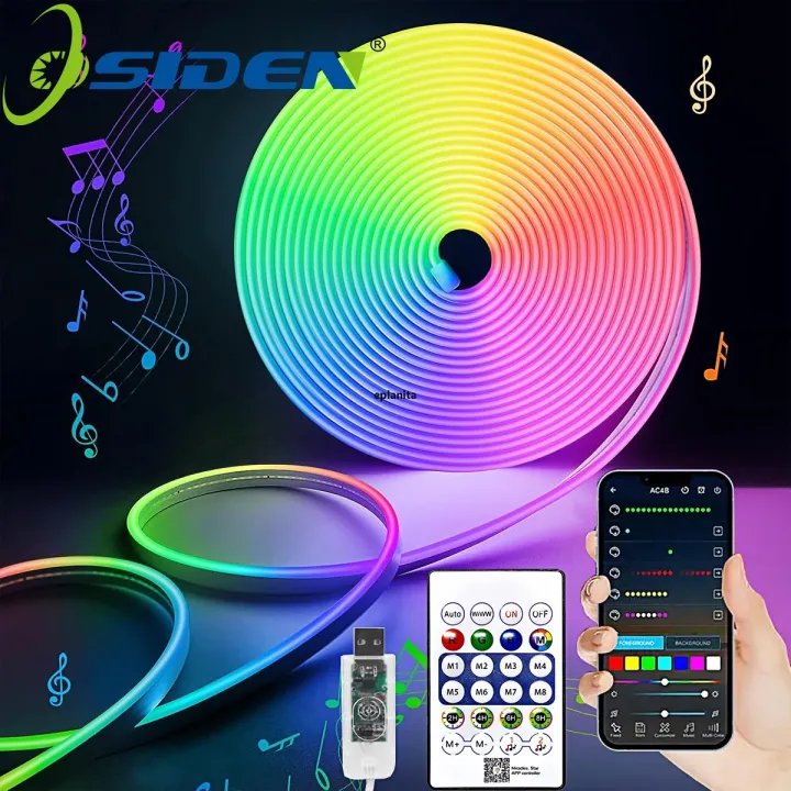 Smart LED Neon Light Strip Gaming Ambient Lighting USB Powered Flexible ...