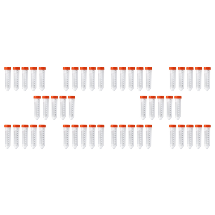 Conical Centrifuge Tubes 50Ml, 50 Pcs, Sterile Test Tubes with Screw ...