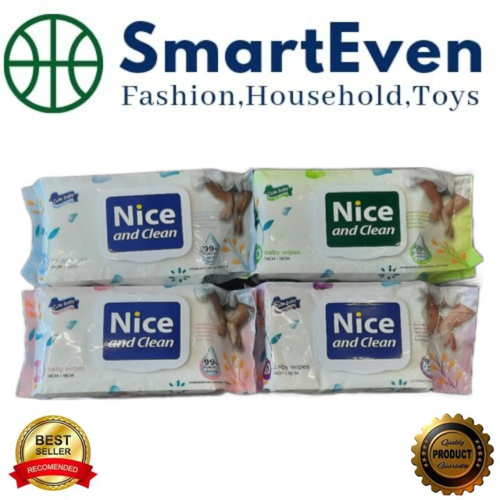 4 Packs Assorted / Cute baby Nice and clean Baby wipes / 80 sheets ...