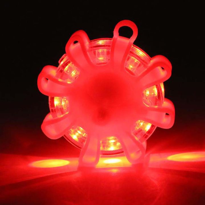 8Led Flares Emergency Lights Roadside Safety Beacon Disc Flashing Flare ...