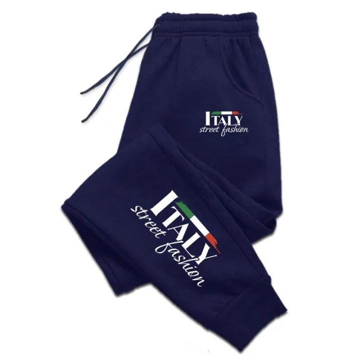 Italy Unique Printing Mens Sweatpants Daily Casual Gym Outdoors Running ...