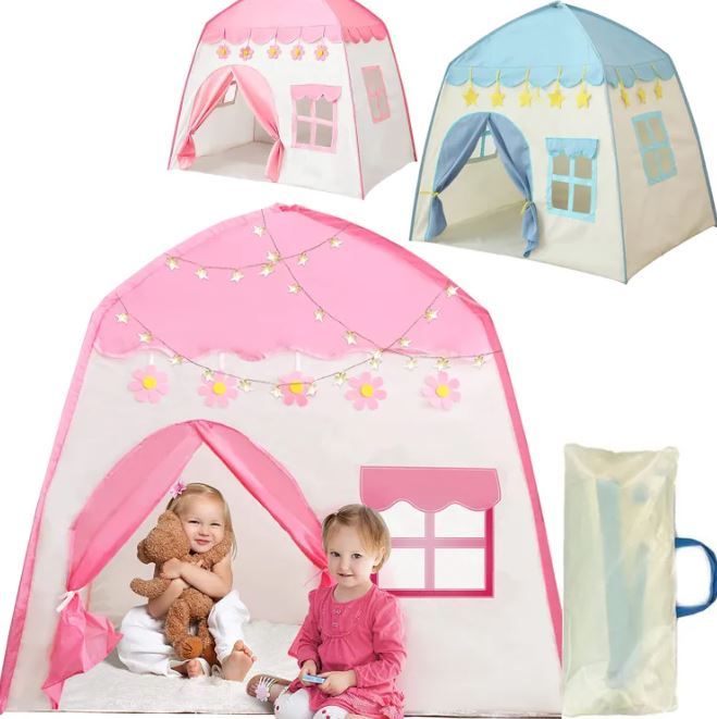 Kids Tent House Kiddie Castles Foldable Tent Playhouse Prince Folding ...