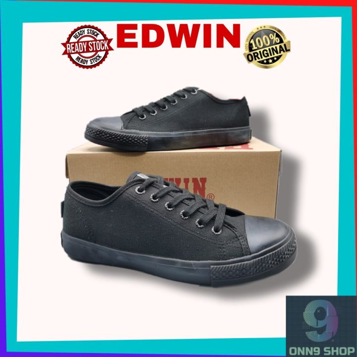 EDWIN 203/2039 BLACK SCHOOL SHOES (CONVERSE DESIGN) READY STOCKS/KASUT ...