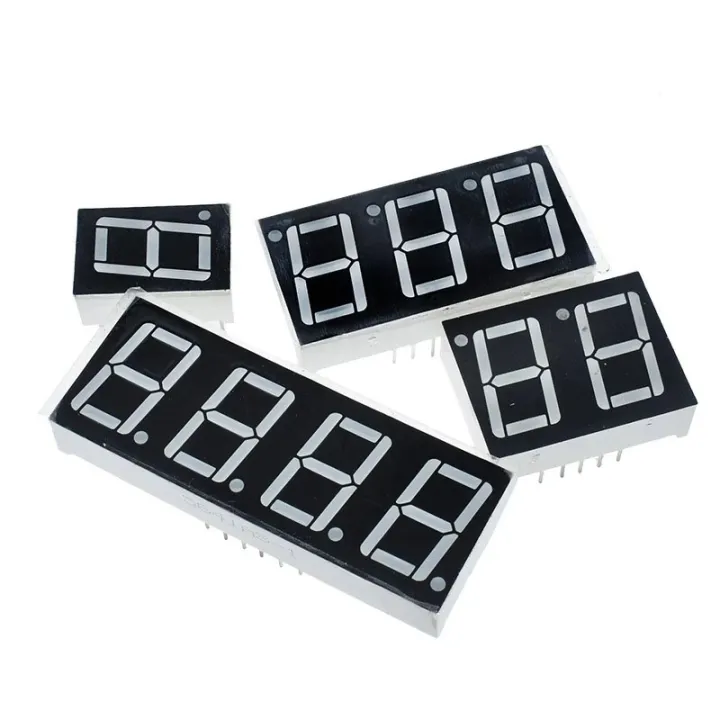 0.56inch LED display 7 Segment 1 Bit/2 Bit/3 Bit/4 Bit Digit Tube Red ...