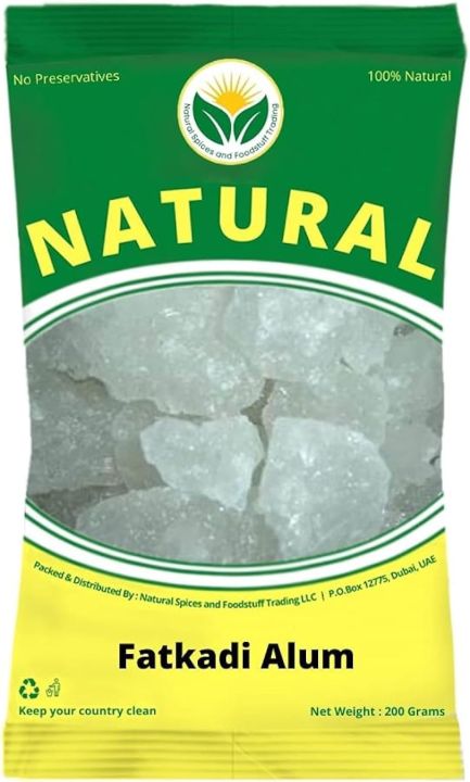 Naturals Fatk-adi Alum - 400g (FROM DUBAI) | Daraz.lk