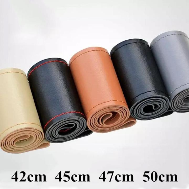 【42 Red Thread】 DIY Braid On steering-wheel Car Wheel Cover and Thread Soft Artificial Diameter ...