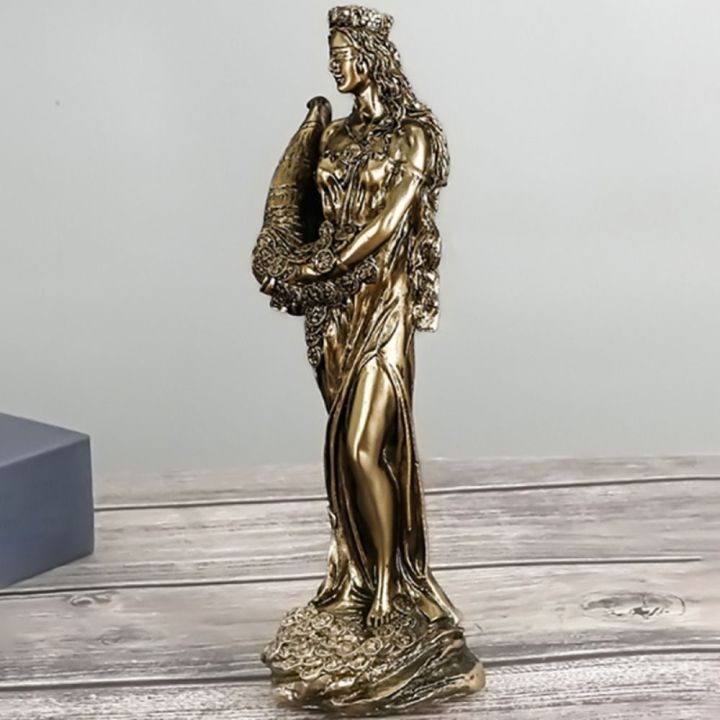 Funny Hand-carved Wealth Goddess Statue Exquisite Retro Greek Goddess ...