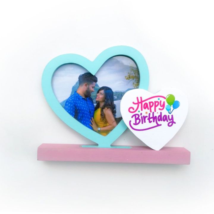 Heart Shaped photo frame. Printed frame. Wording heart shaped frame ...