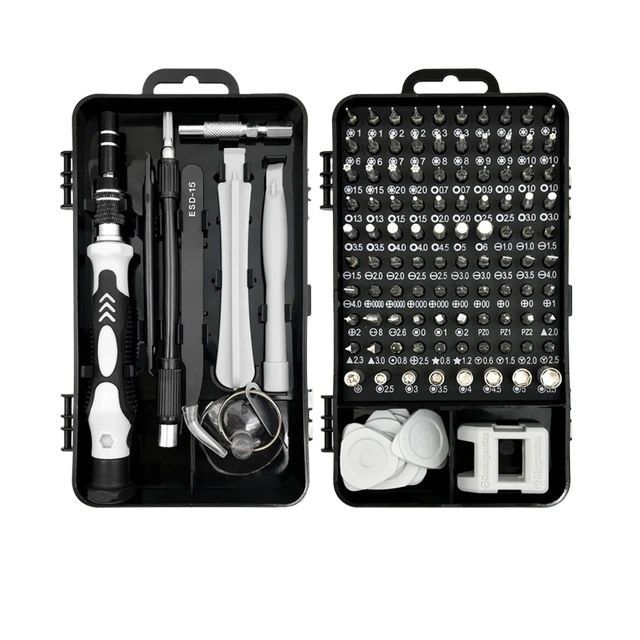 115 in 1 Screwdriver Set, Magnetic DIY Precision Tool kit for Glasses ...
