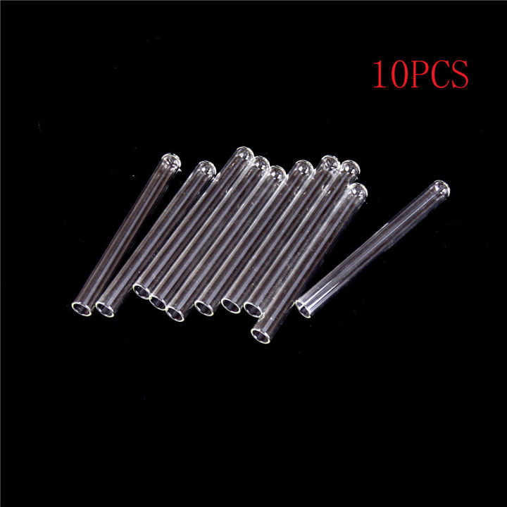 [Nice] 10Pcs/Lot Transparent Pyrex Glass Blowing Tubes 100Mm Long Thick ...