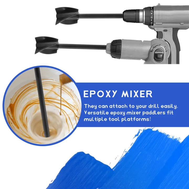 8 Pcs Resin Mixer Epoxy for Powerful Mixing Reusable Multipurpose Epoxy ...