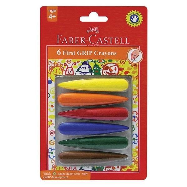 Faber Castell 6 First Grip Crayons | Daraz.lk
