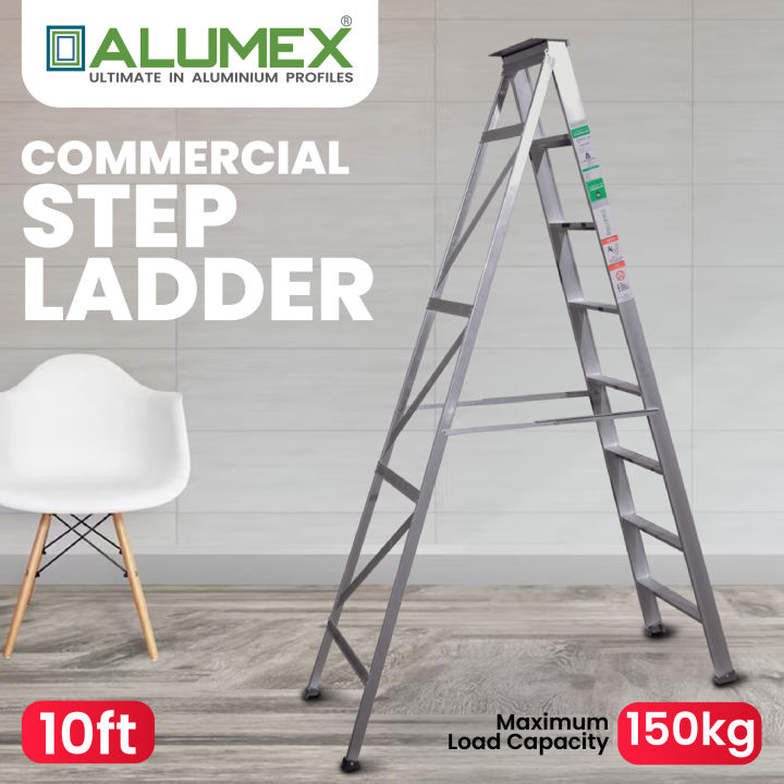 Alumex Commercial Aluminium Ladder - 10 Feet | Daraz.lk