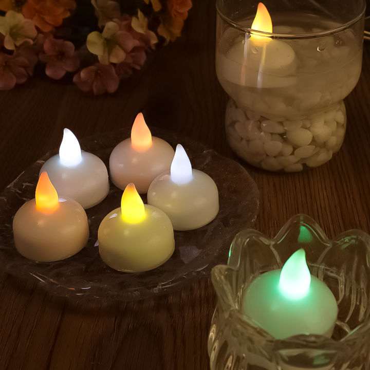 Floating Water Candles Flameless Flickering LED Light Romantic ...