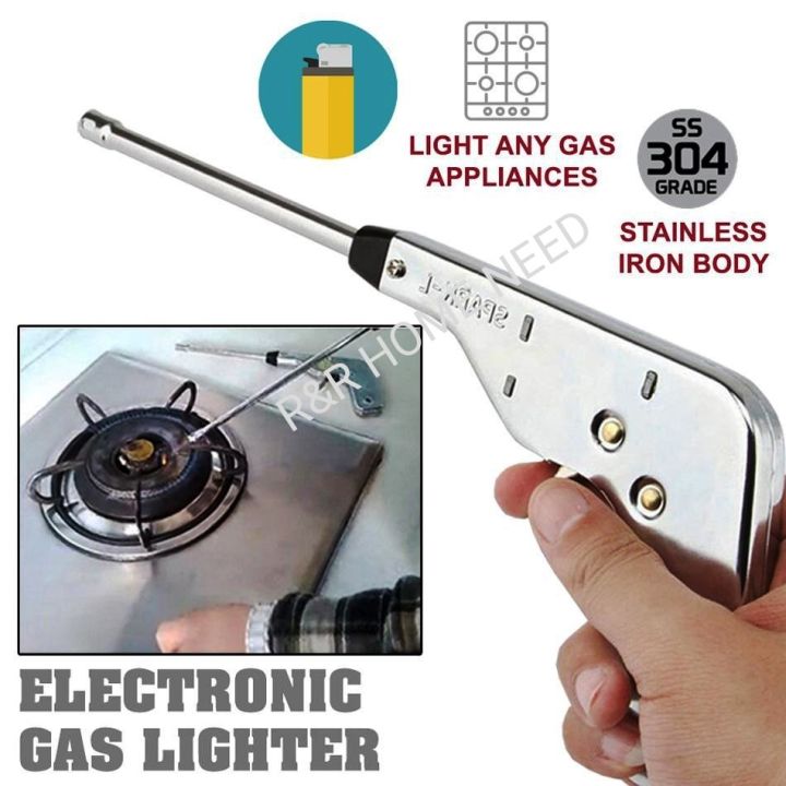 Full Steel Body High Quality Electronic Gas Lighter for LPG Stoves ...