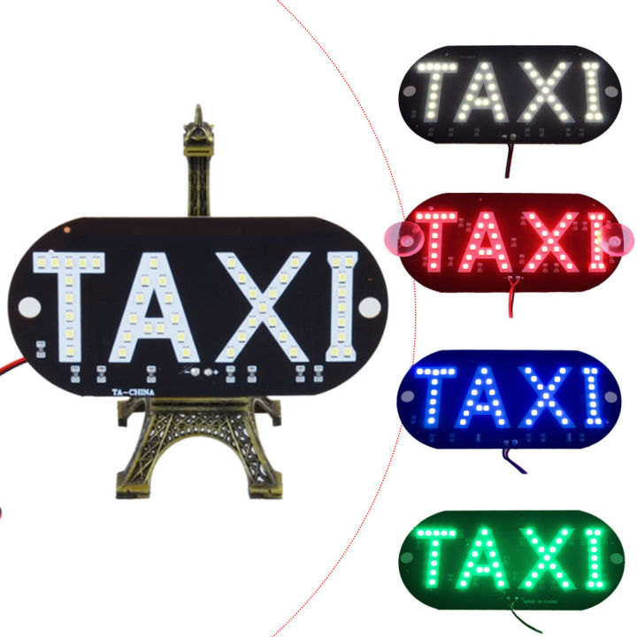 FG 1P 12V LED Car Taxi Cab indicator Lamp Windscreen Sign Windshield ...