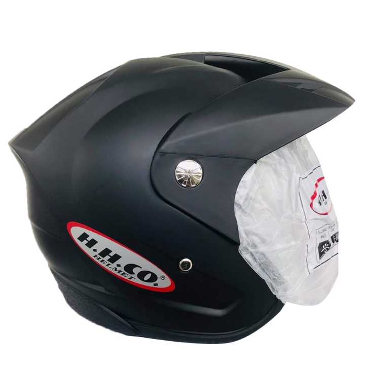H.H.Co Smart Black Matt Motor Bike Helmet SLS Certified | Daraz.lk