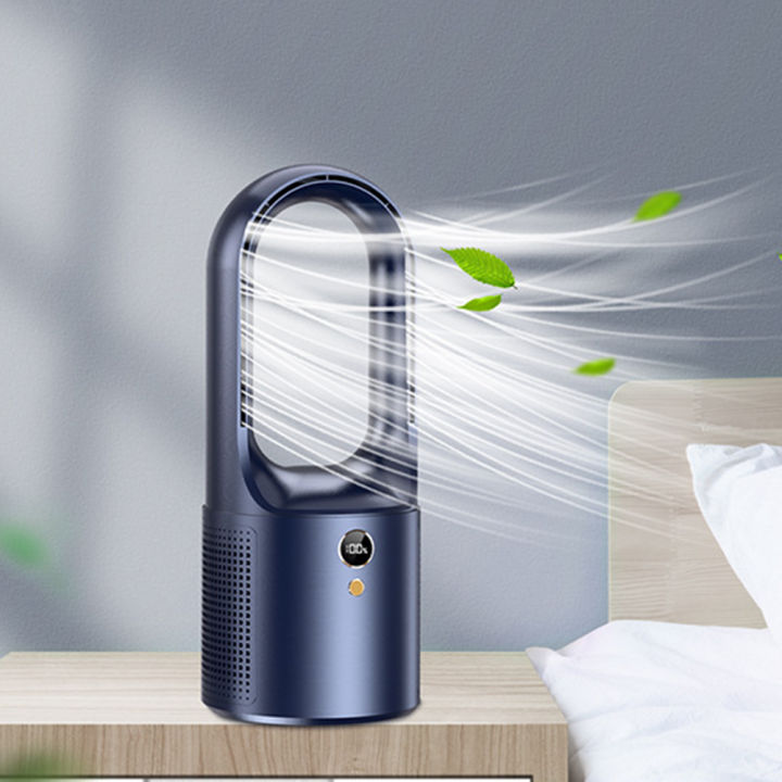 Bladeless Desk Fanless Cooler 6-Speed Adjustable Usb Portable Air ...