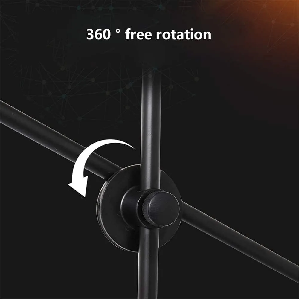 Professional Boom 2 in 1 Mic Stand Double Clip Wired Wireless Lifting ...