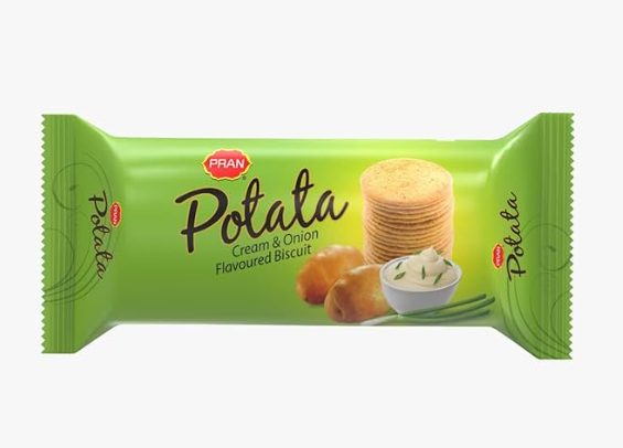 Pran Potato Cream & Onion Flavoured Biscuit Serving Suggestion Story Of ...