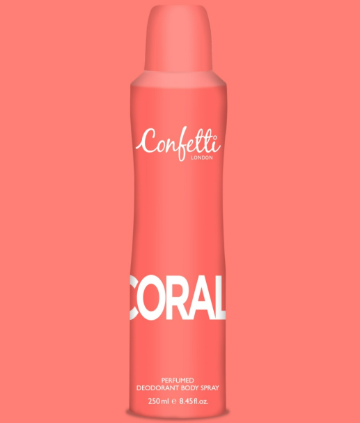 Confetti London Women Coral Deodorant Body Spray 250ml | Daraz.lk