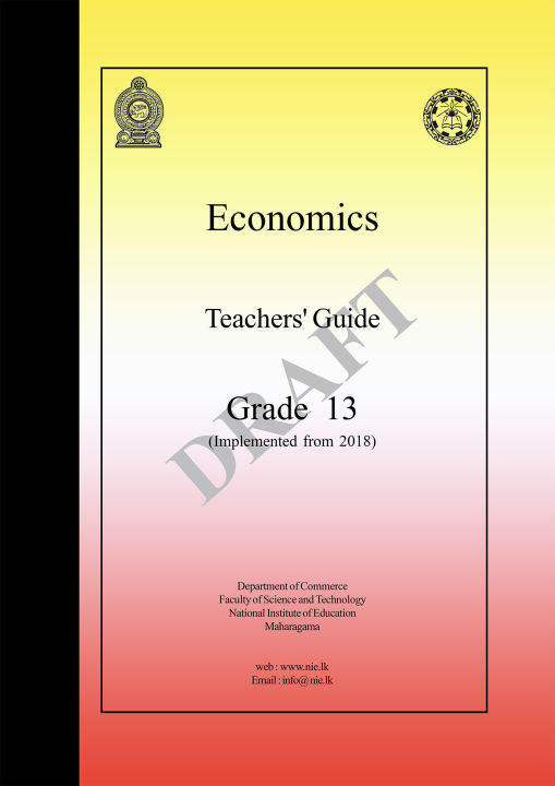 Economics Teachers Guide - Grade 13 - English Medium | Daraz.lk