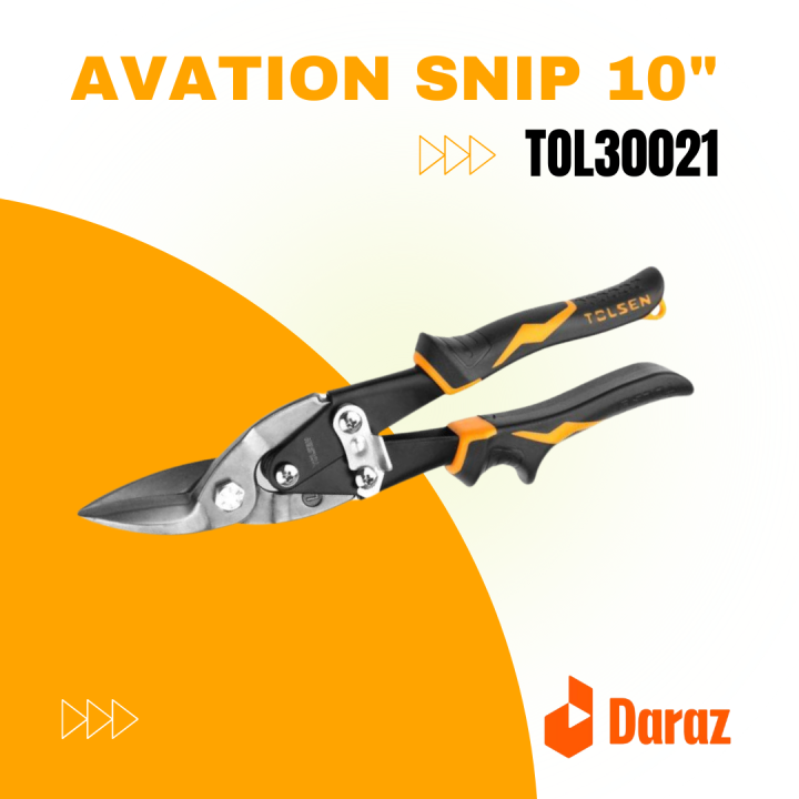 Aviation Snips 10 Inch for Cutting Metal Sheet, Heavy Duty Sheet Metal ...