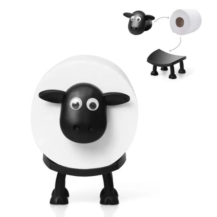Ornament Cartoon Toilet Paper Holder Free Standing Sheep Sheep Roll ...
