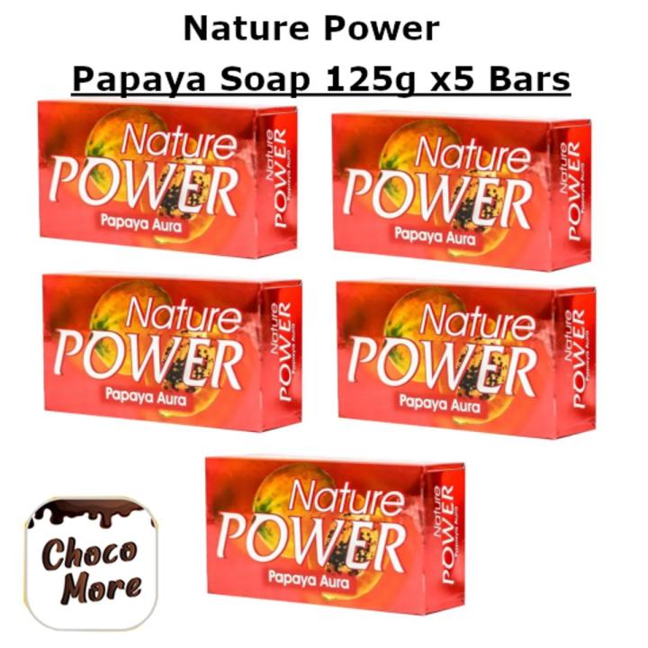 Nature Power Papaya Aura Soap 125g x 5Pcs | Daraz.lk