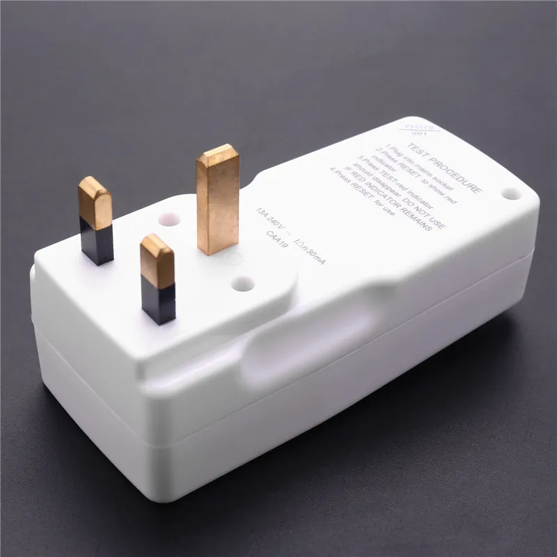 6X UK Plug 13A Gfci Leakage Protection Plug Rcd Socket Home Circuit ...