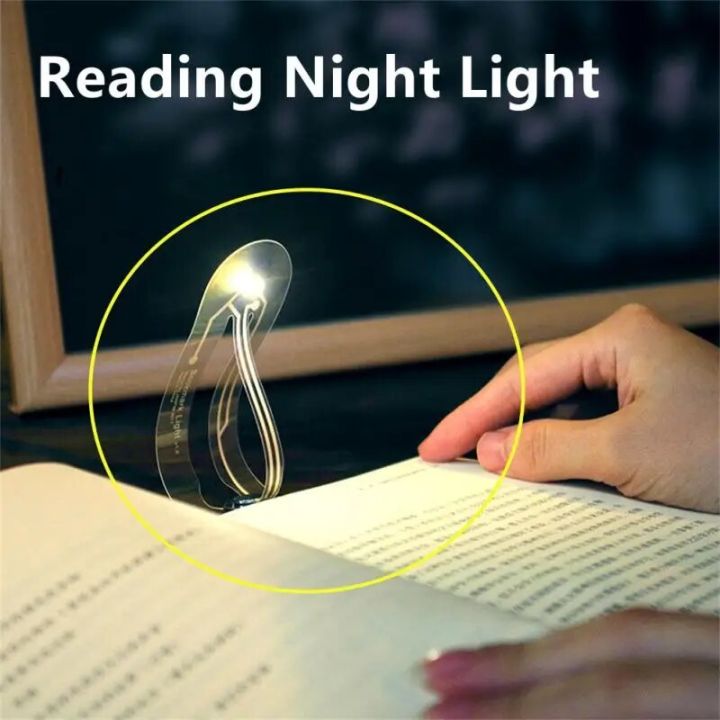 99% SALE Book Light With Battery LED Bookmark Clip-on Light Portable ...