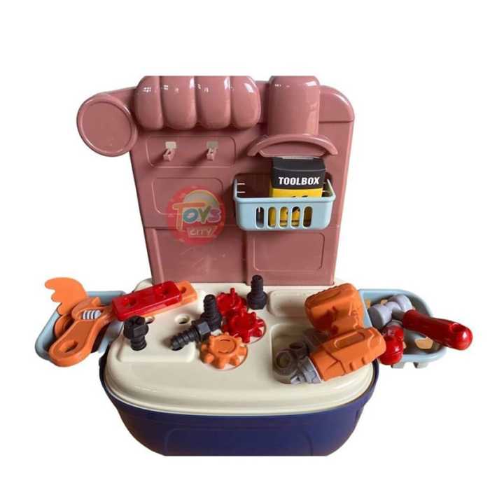 Toys City Toolbox With Playing Tools For Kids | Daraz.lk