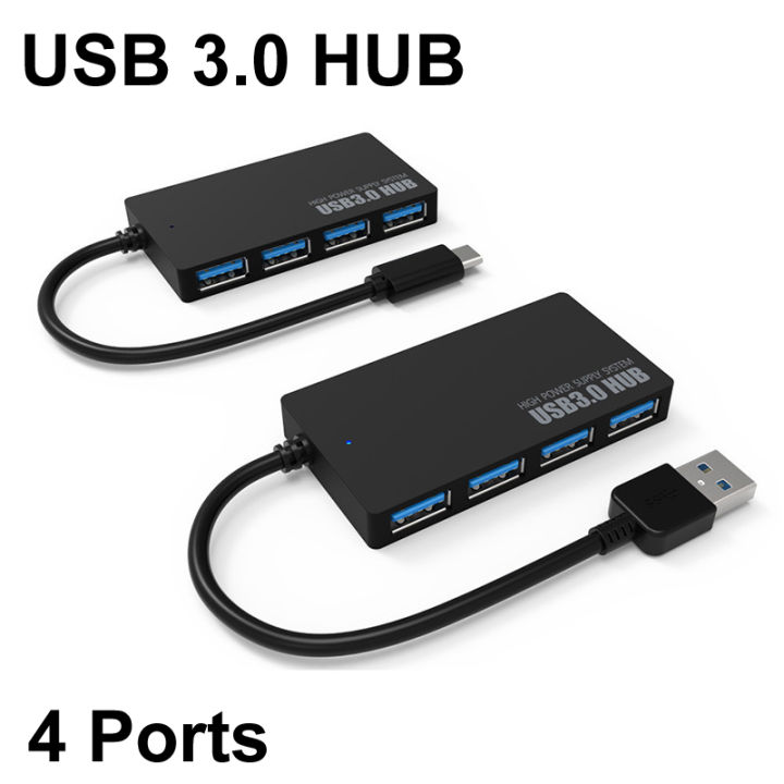 4 Port Usb 3.0 Hub Type C Hub High Speed Data Cable 5gbps Convertor ...