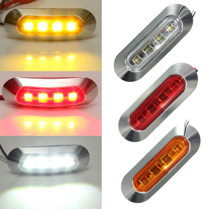 FG 1Pc LED Side Marker Clearance Tail Lamp Parking 12V/24V for Truck ...