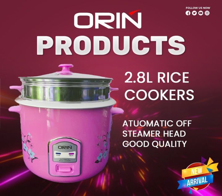 2KG Orin Rice Cooker ORIN Rice Cooker With Steamer (NEW) - Cookers ...