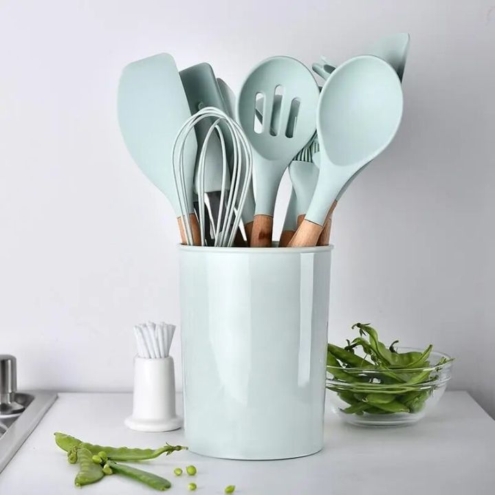 【NEW】 Cooking Tools Set Premium Silicone Utensils Set Turner Tongs ...