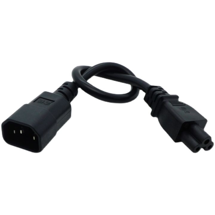 Iec 320 C14 Male Plug To C5 Female Adapter Cable Iec 3 Pin Male To C5 ...