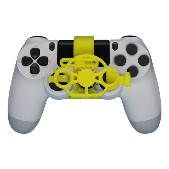 Gaming Game Steering Wheel DIY Universal Gamepad Steering for 4 Yellow ...