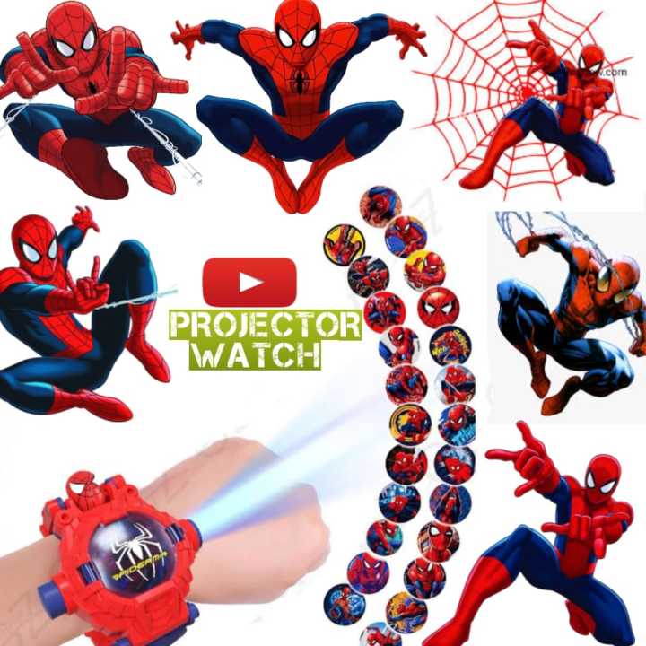 【Tento】ARTLABEL Cartoon Projector Wrist Watch with Led Light Digital ...