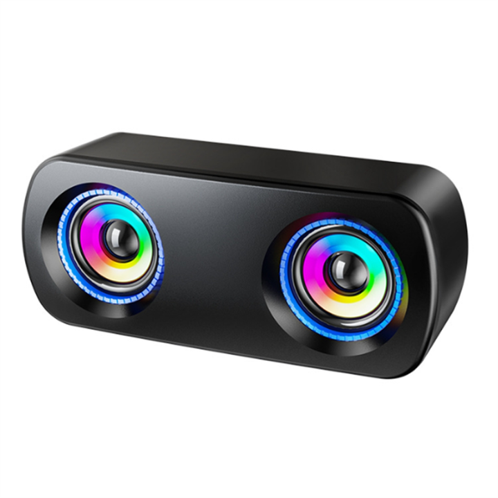 Computer Wired Bluetooth Speaker Desktop Subwoofer with Light with ...
